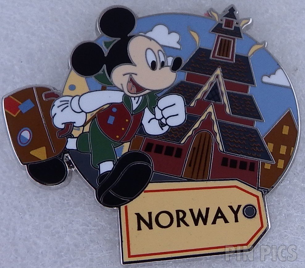 PP165392 - WDW - Norway - Traveling Mickey Carrying Suitcase - EPCOT ...