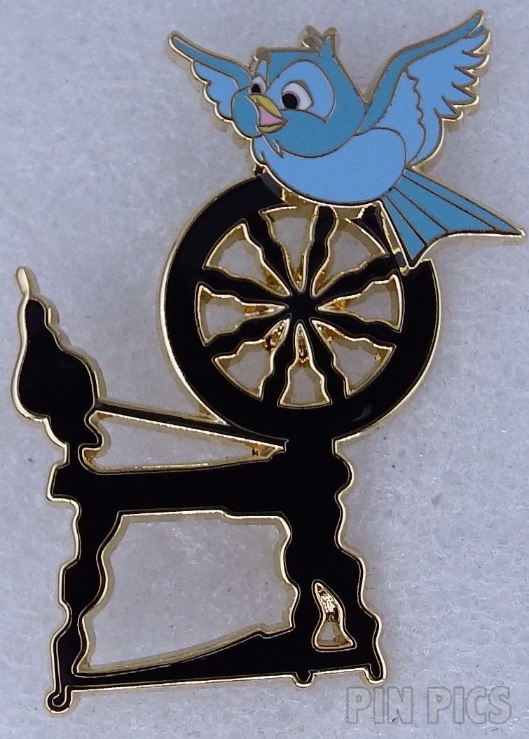 PP167324 - DSSH - Sleeping Beauty Bird on Spinning Wheel - Feathered ...