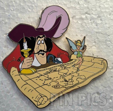 PP177688 - PALM - Captain Hook and Tinker Bell - Treasure Map - Peter ...