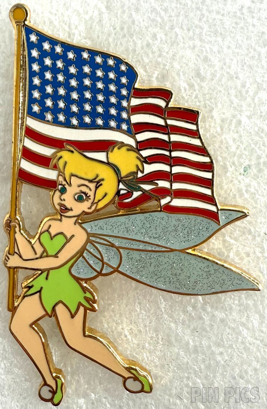 PP30799 - DA - Tinker Bell American Flag - PinPics