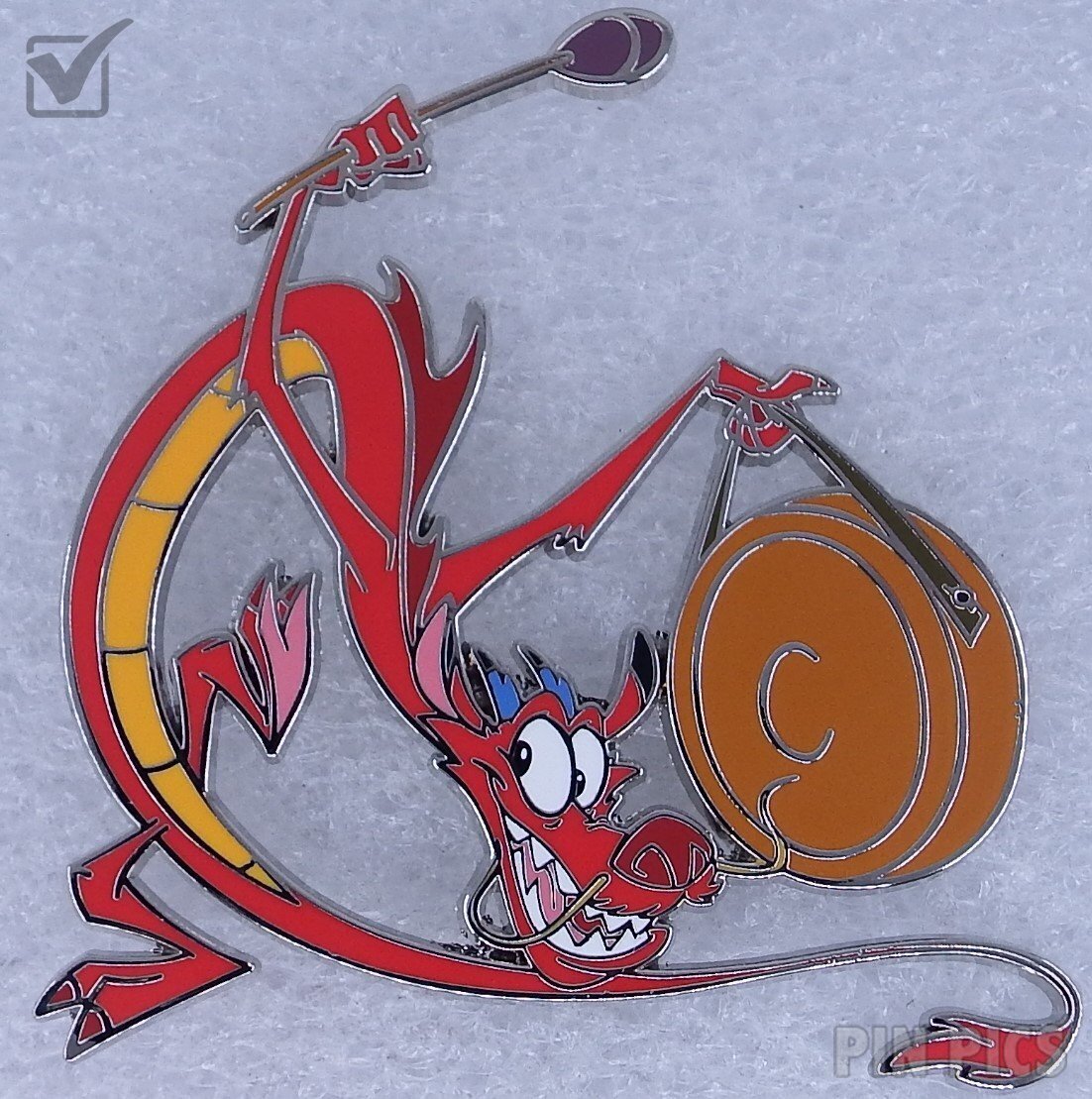 PP178543 - DLP - Mushu with Drum - Pin Trading Time - Mulan - Jumbo ...